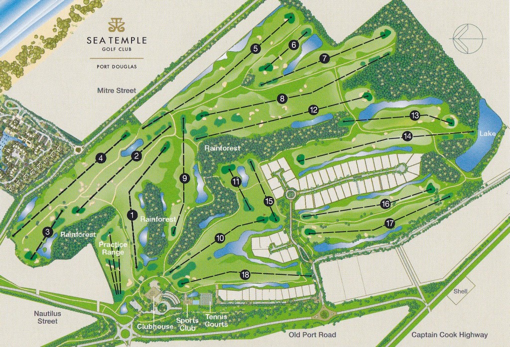 Palmer Sea Reef Course Map - Aussie Golf Quest