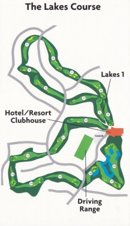 The Vines Resort Lakes Course Map - Aussie Golf Quest