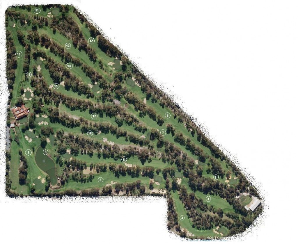 Western Australia Golf Club Course Map - Aussie Golf Quest