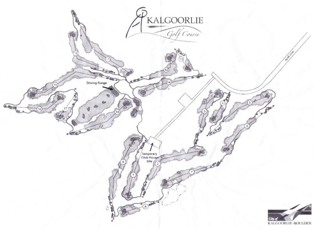 Kalgoorlie Golf Club Map - Aussie Golf Quest
