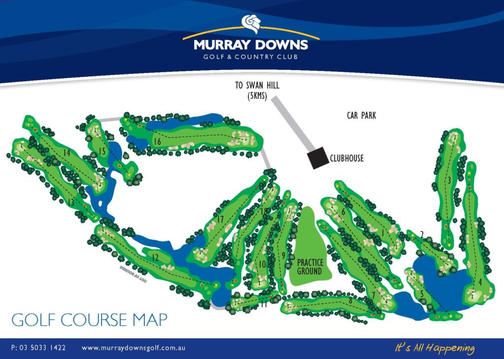 Murray Downs Golf & Country Club Map - Aussie Golf Quest