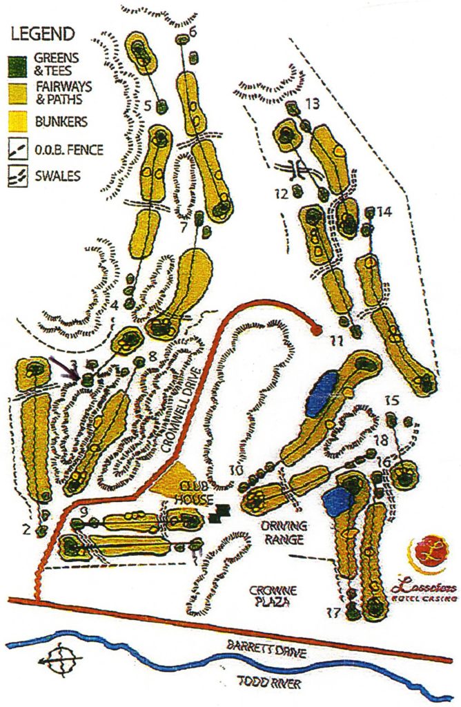 Alice Springs Golf Club Map - Aussie Golf Quest